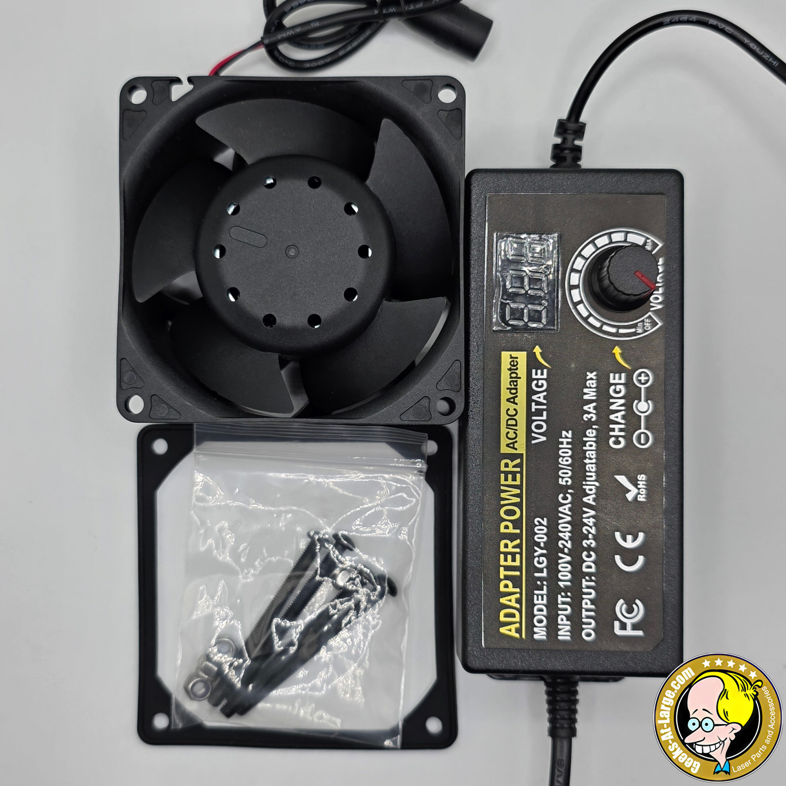 Laser Enclosure Exhaust Fan – High Airflow Upgrade Kit for Smoke & Fume ...